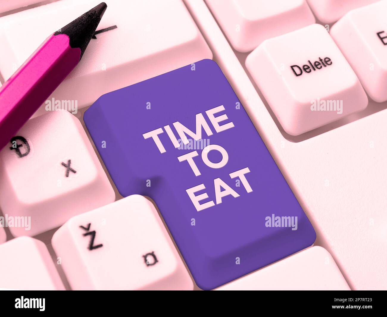Text sign showing Time To Eat. Conceptual photo Right moment to enjoy a ...