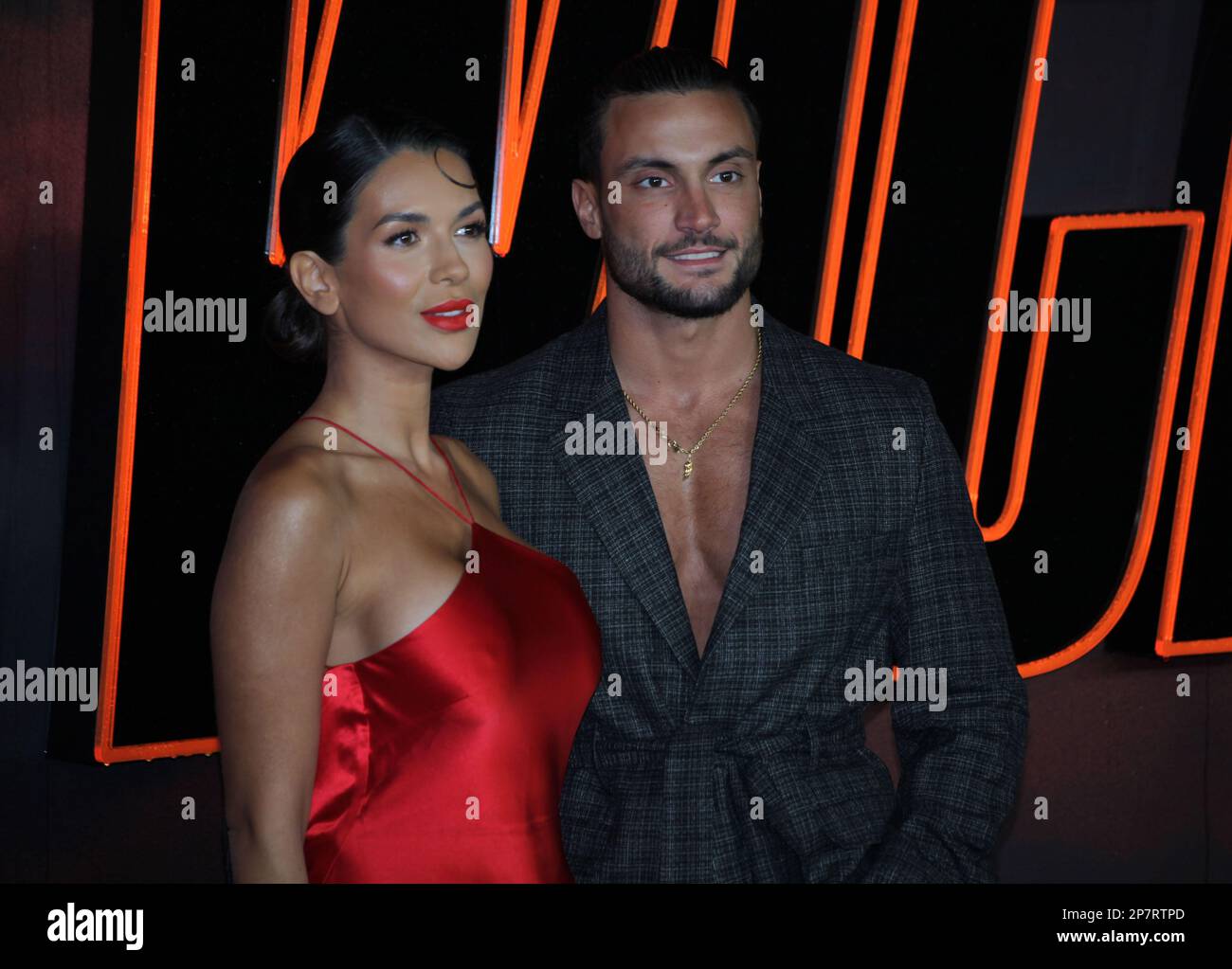 London, UK. Ekin-Su Culculoglu and David Sanclimenti at the UK premiere ...