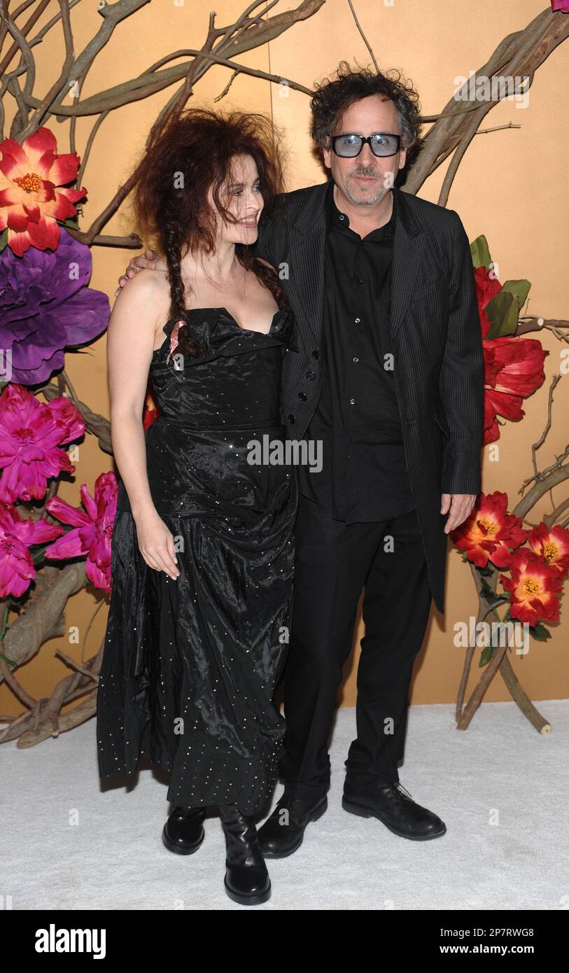 Director Tim Burton and wife actress Helena Bonham Carter attend The ...