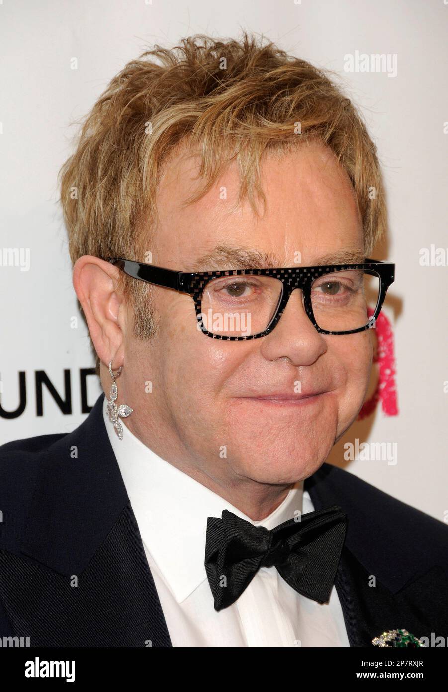 Elton John attends the Elton John AIDS foundation "An Enduring Vision ...