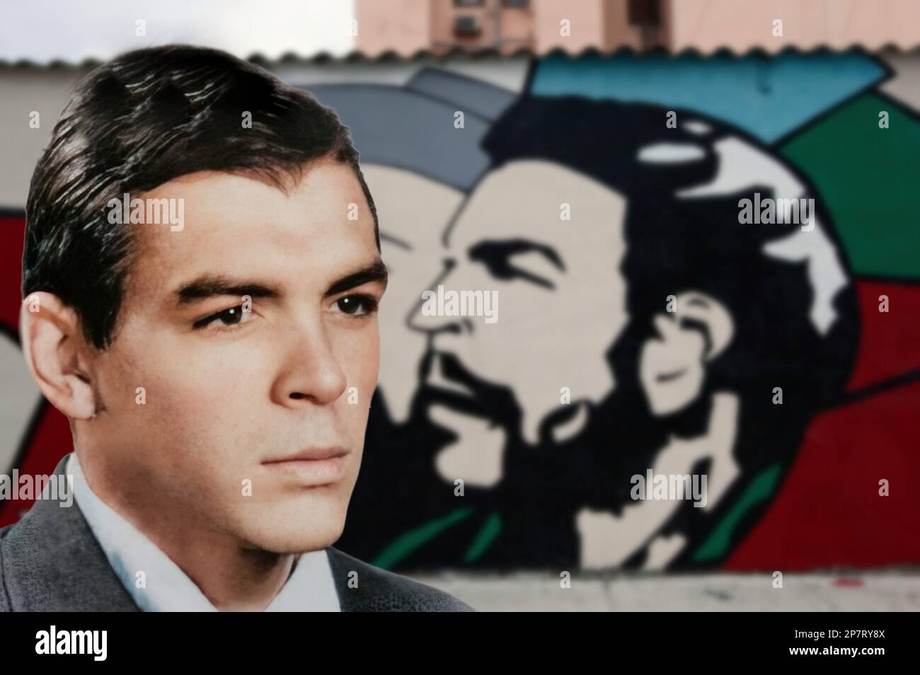A photo of Ernesto Che Guevara as a young man, a fighter of the Cuban ...