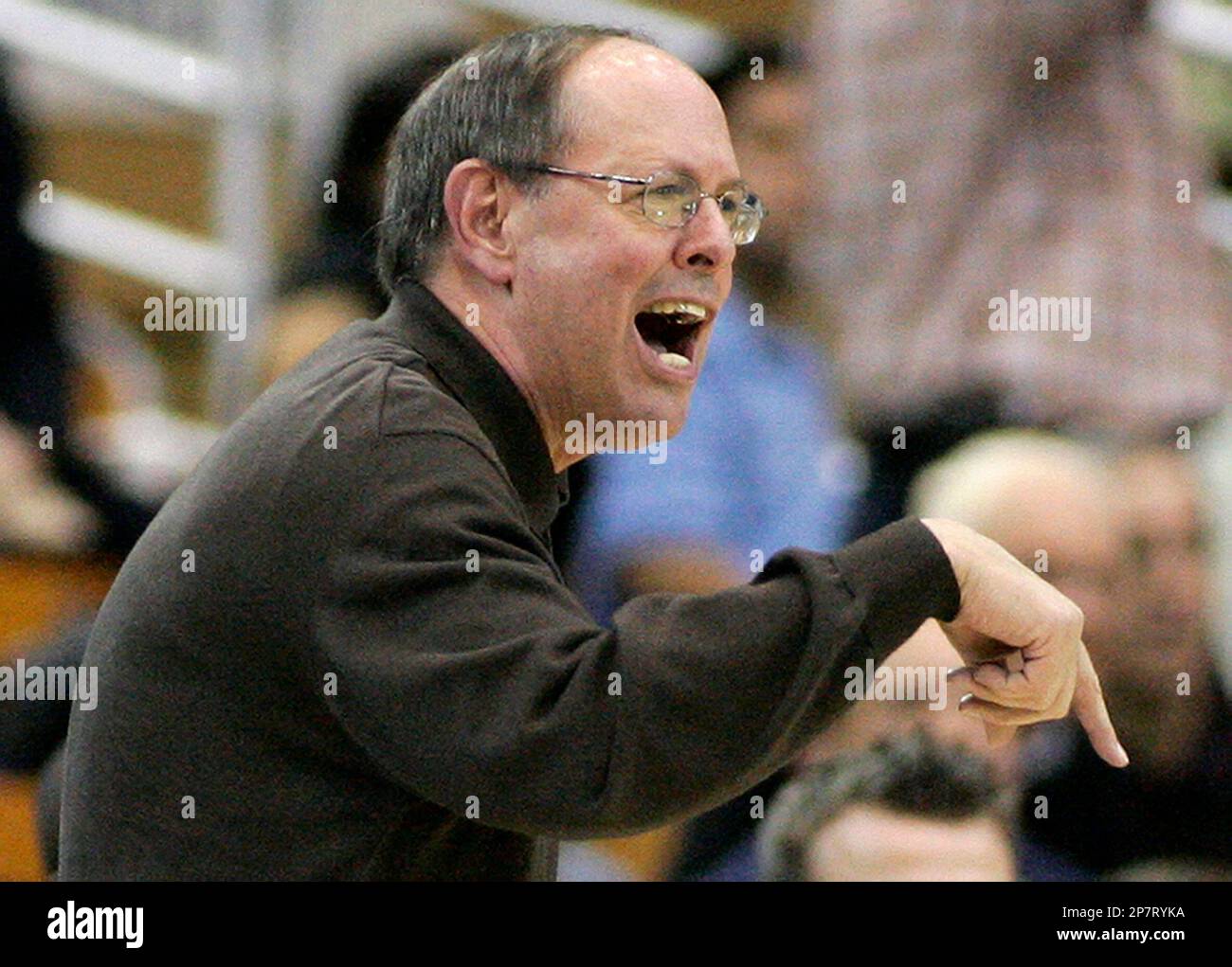 Cal State Fullerton head coach Bob Burton directs his team against UCLA ...
