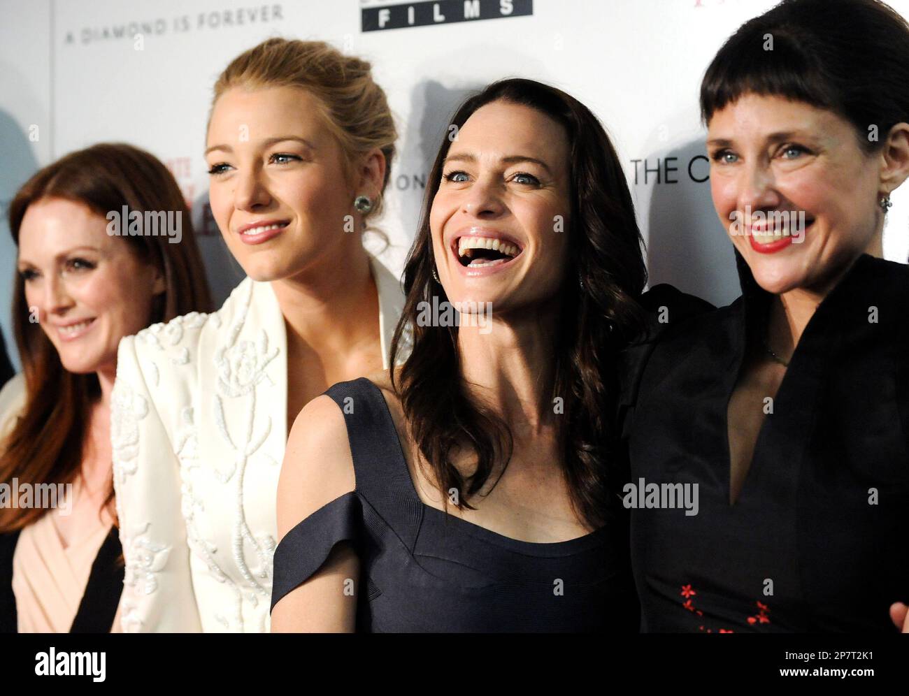 Actress Julianne Moore from left, with actress Blake Lively, actress ...