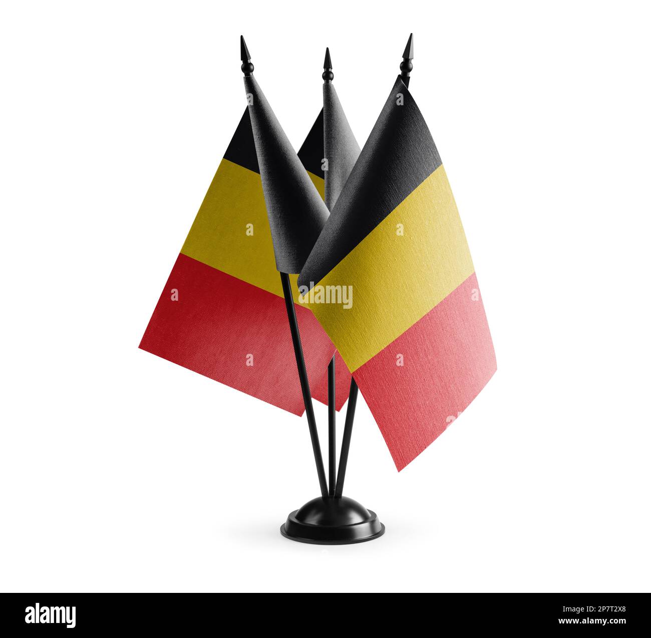 Small national flags of the Belgium on a white background Stock Photo ...