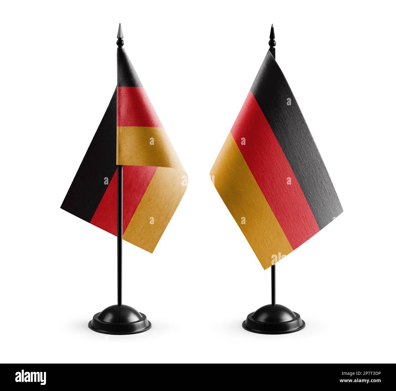 Small national flags of the Germany on a white background Stock Photo ...
