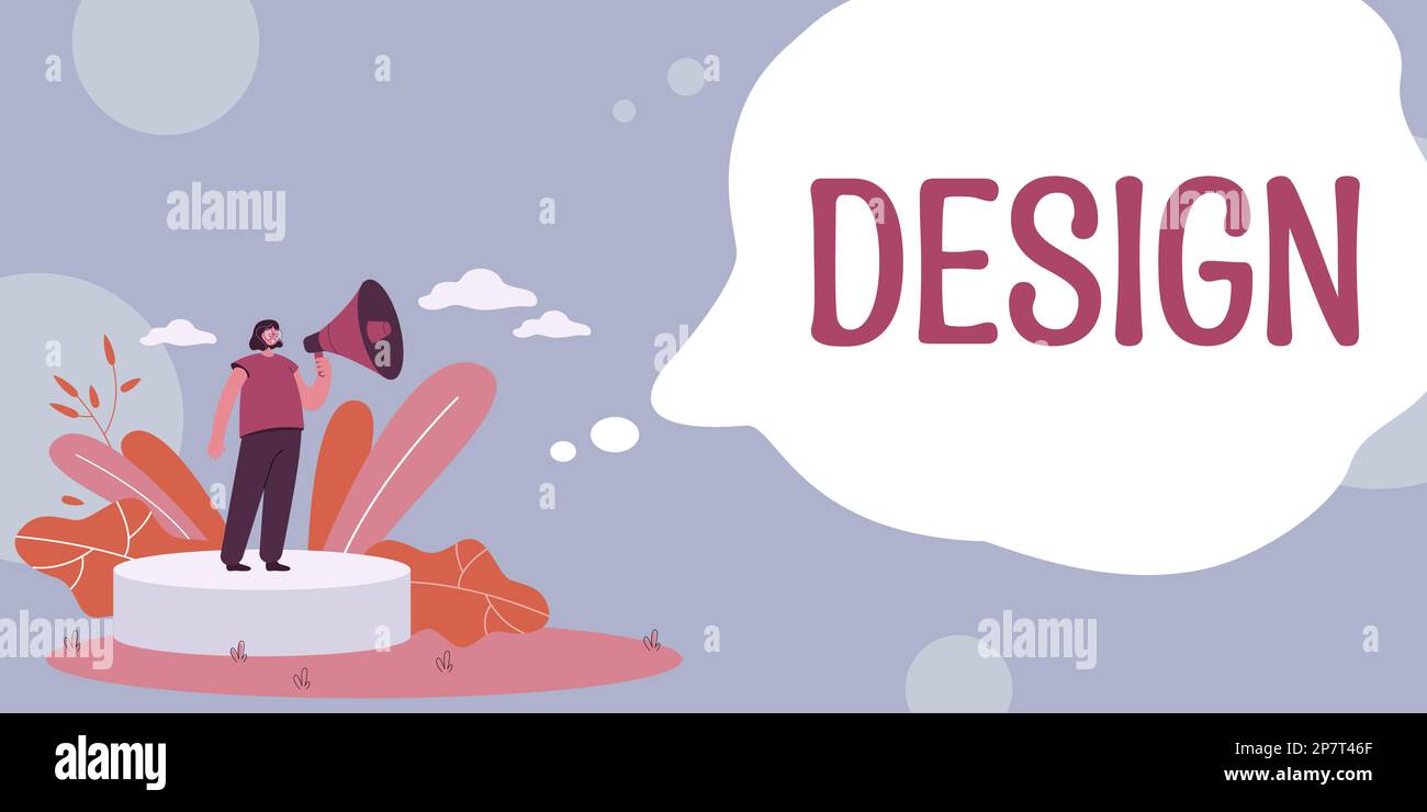 Conceptual caption Design. Concept meaning plan drawing produced to ...