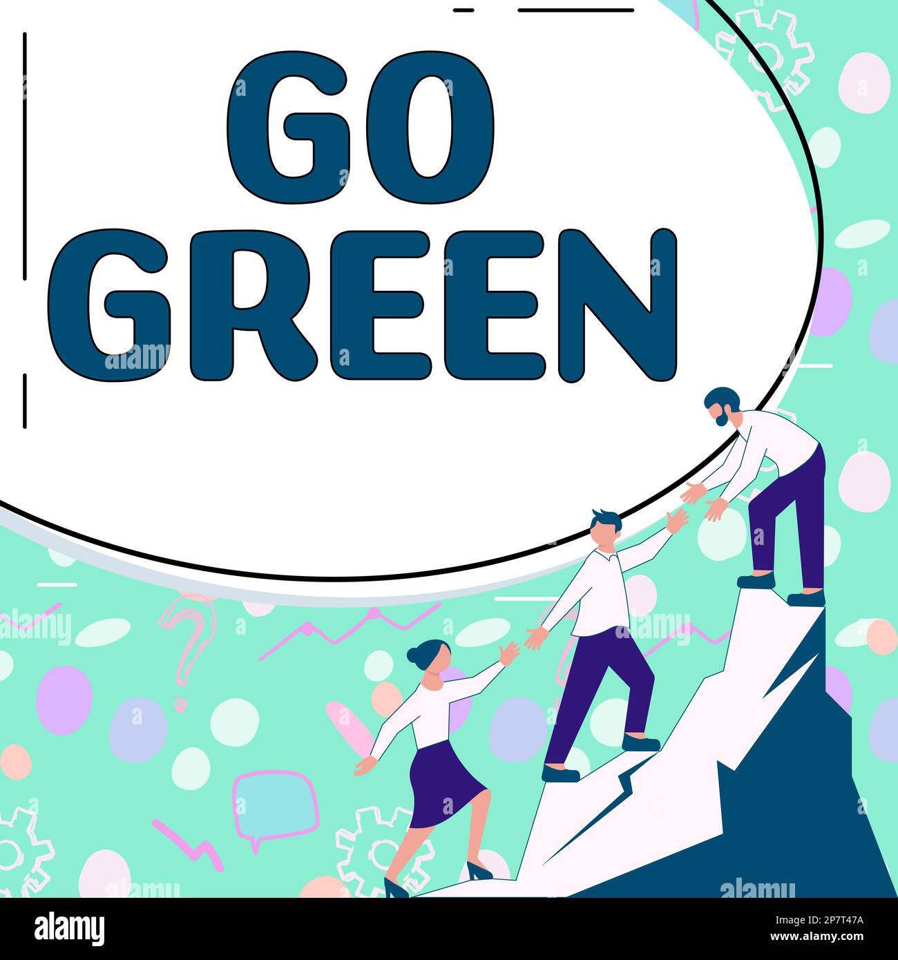 Conceptual caption Go Green. Word Written on making more ...