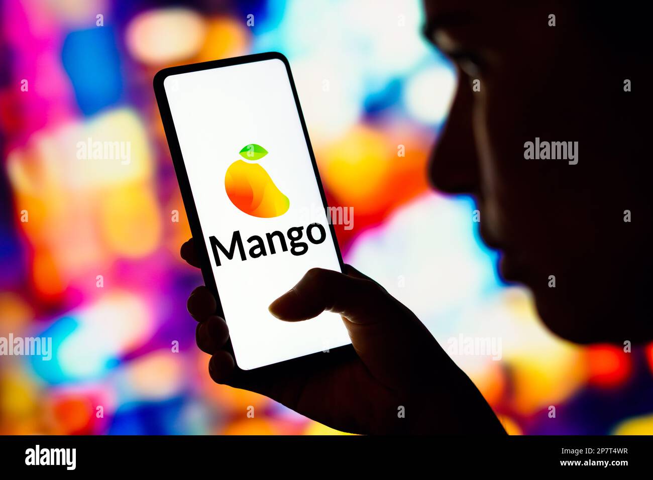 In this photo illustration, the Mango Markets logo seen displayed on a ...
