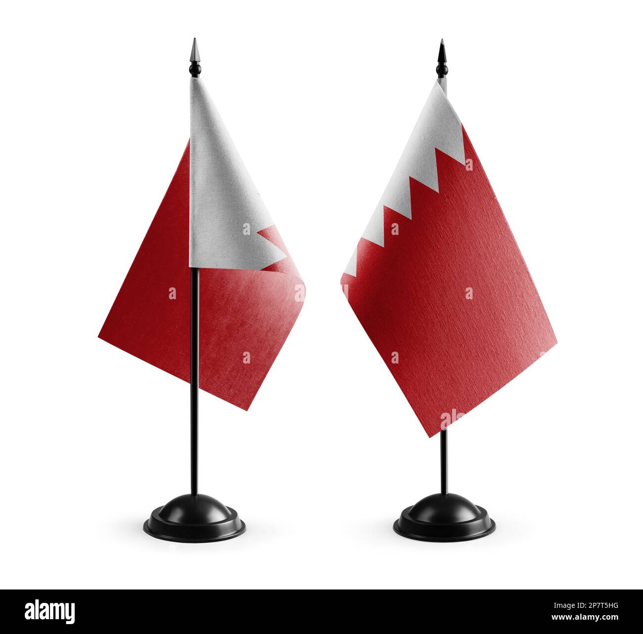 Small national flags of the Bahrain on a white background Stock Photo ...