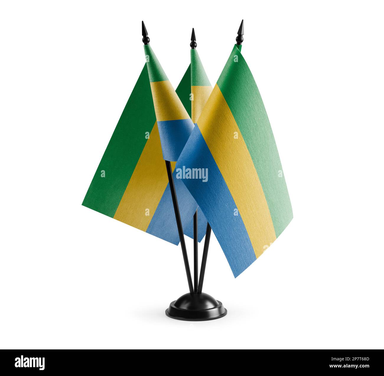 Small national flags of the Gabon on a white background Stock Photo - Alamy