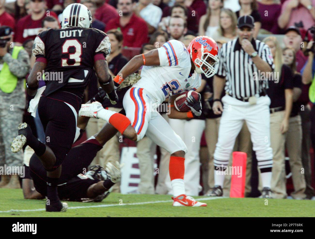 Florida's Emmanuel moody (21) runs in for a touchdown against South ...