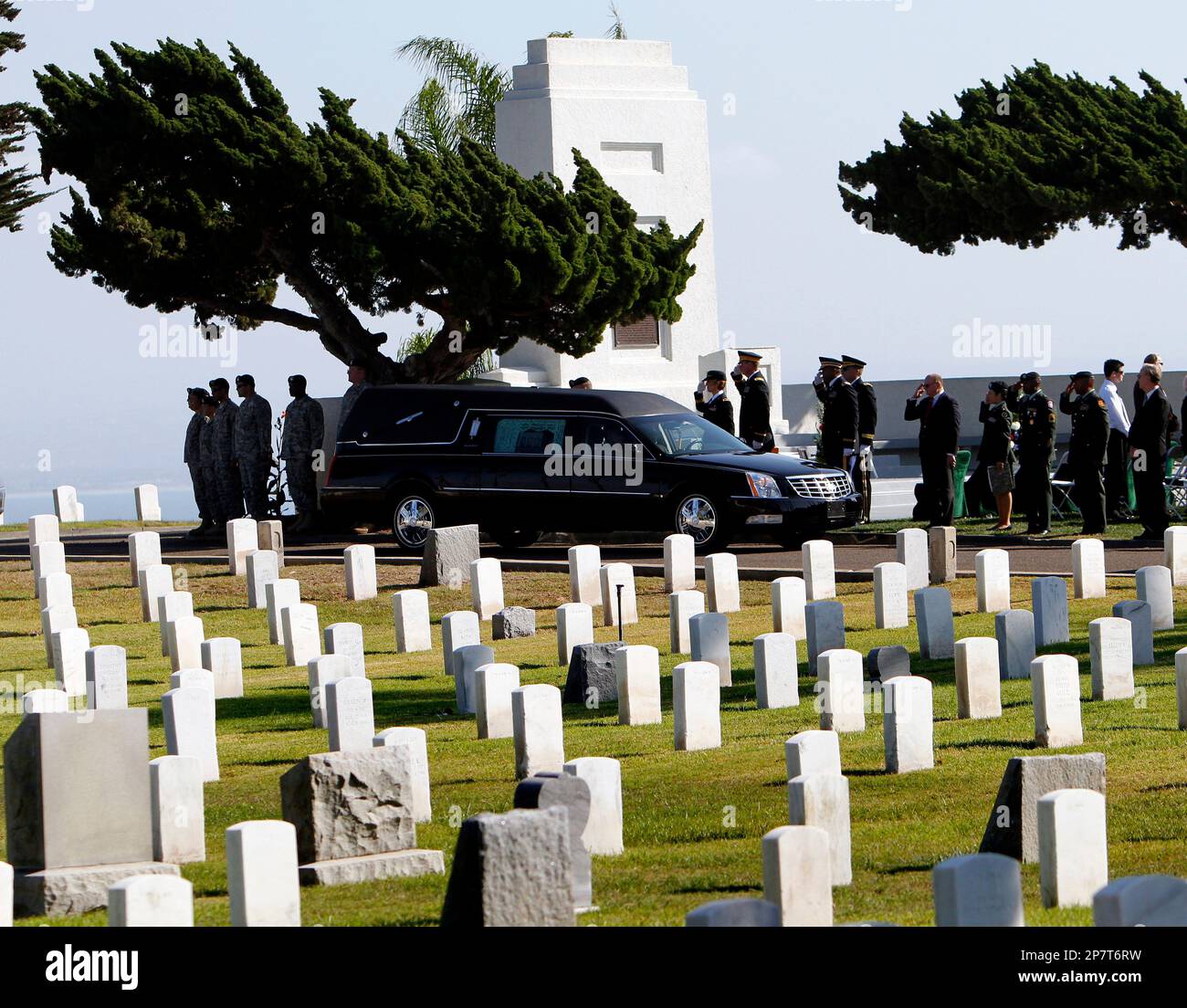 The hearse carrying the casket of Fort Hood victim Captain John Paul ...