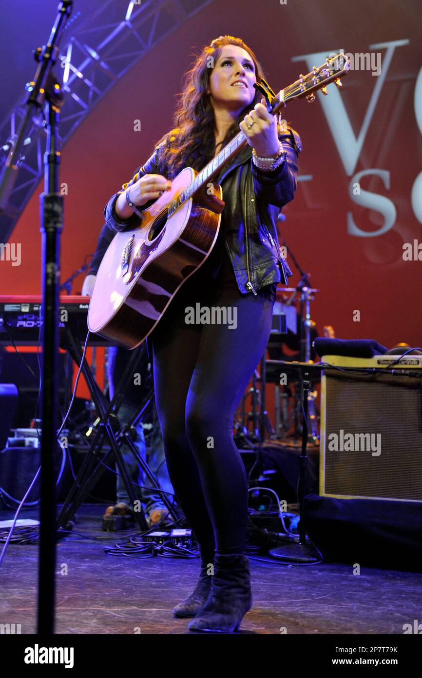 British singer Sandi Thom performs on stage at the Avo Session in Basel ...