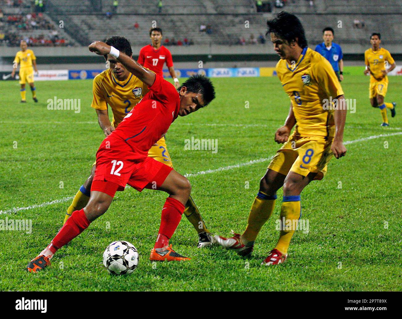 Mohammad Khairul Amri Bin Mohammad Kamal of Singapore's soccer team ...