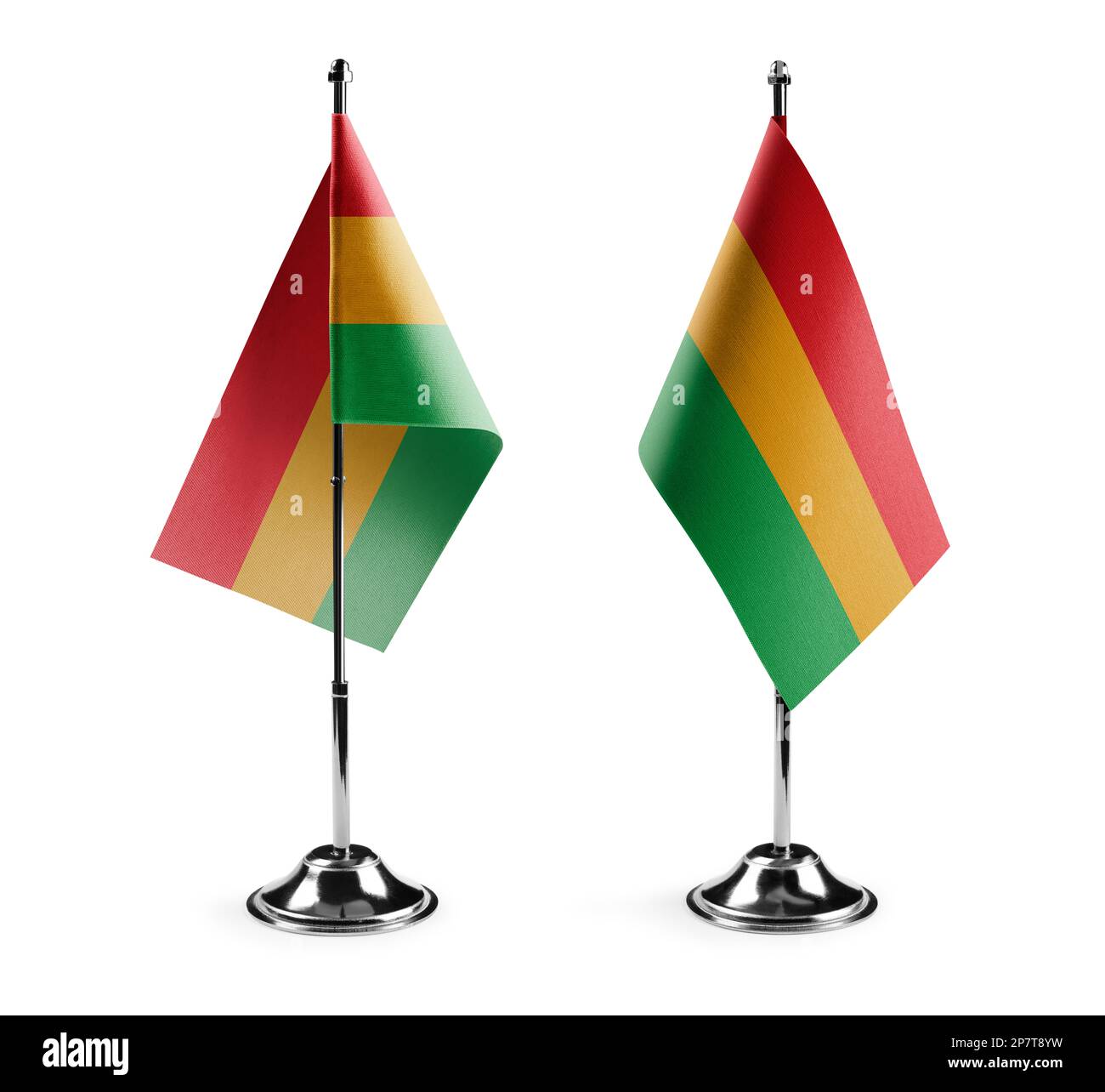 Bolivian flag on pole Cut Out Stock Images & Pictures - Alamy