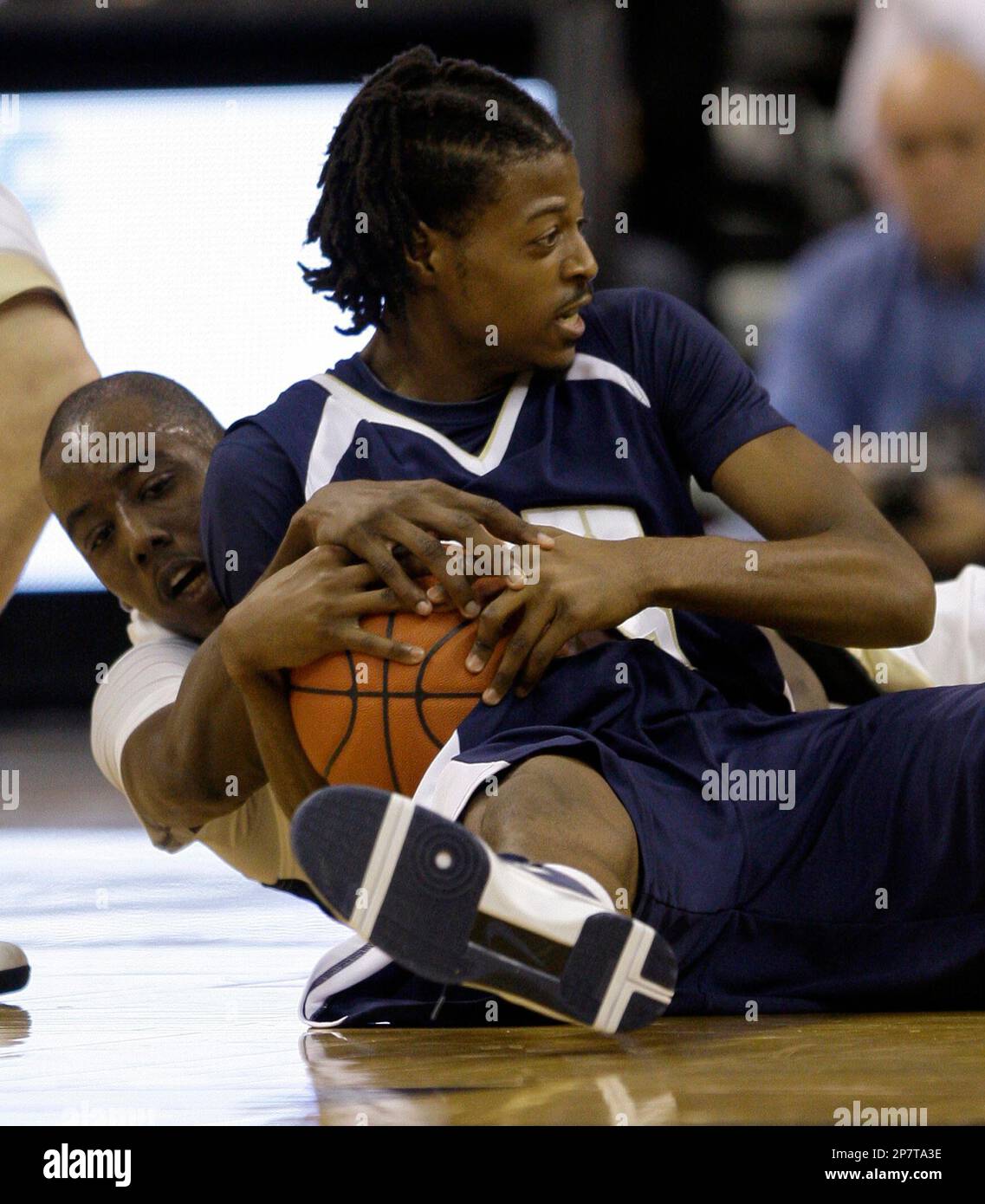 Wake Forest's Al-Farouq Aminu, left, and Oral Roberts' Dominique ...