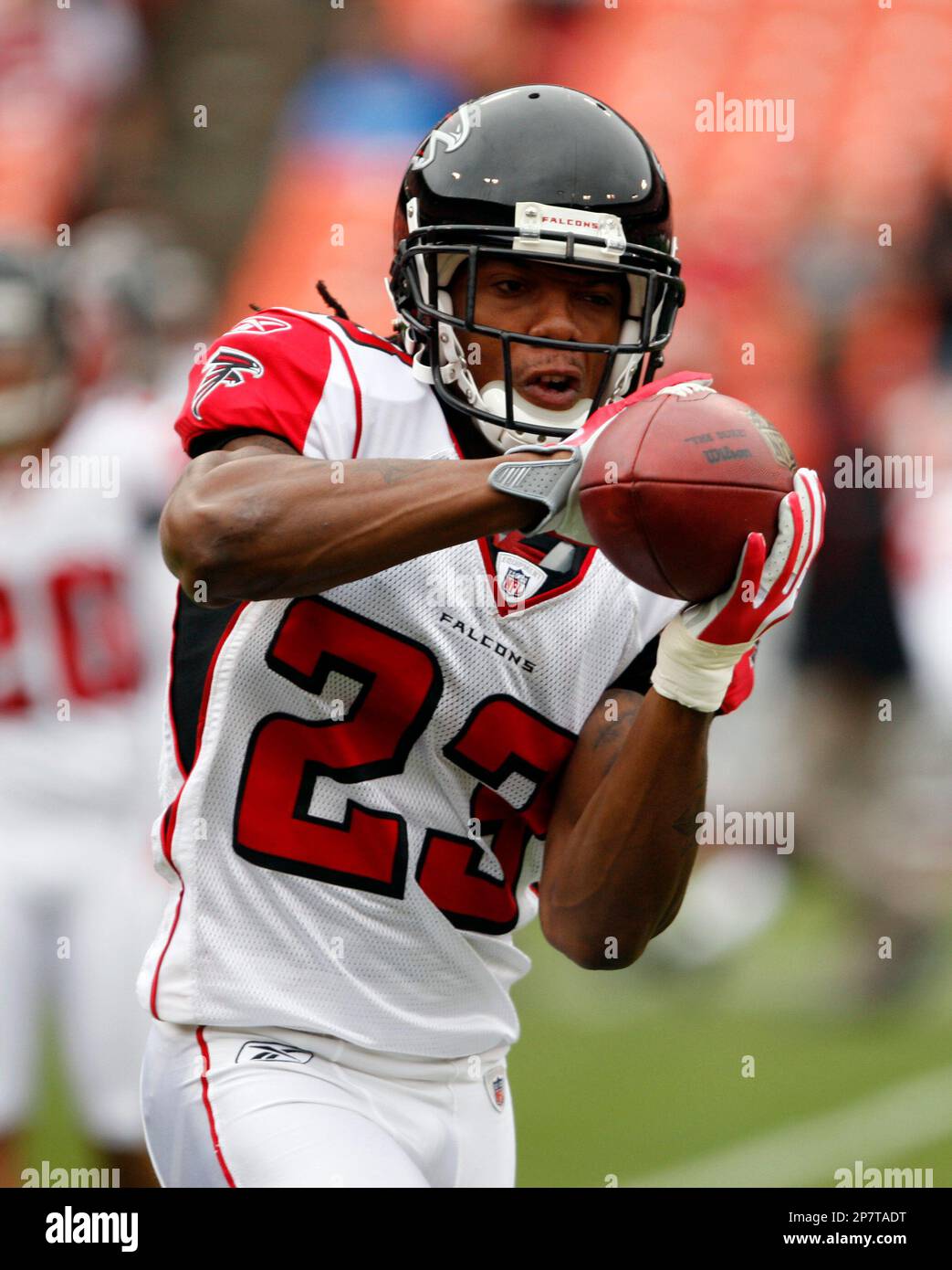 FILE - In this Oct. 11, 2009 file photo, Atlanta Falcons cornerback ...