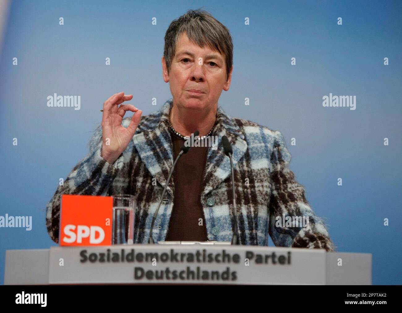 Barbara Hendricks spricht am Freitag, 13. November 2009, beim SPD ...