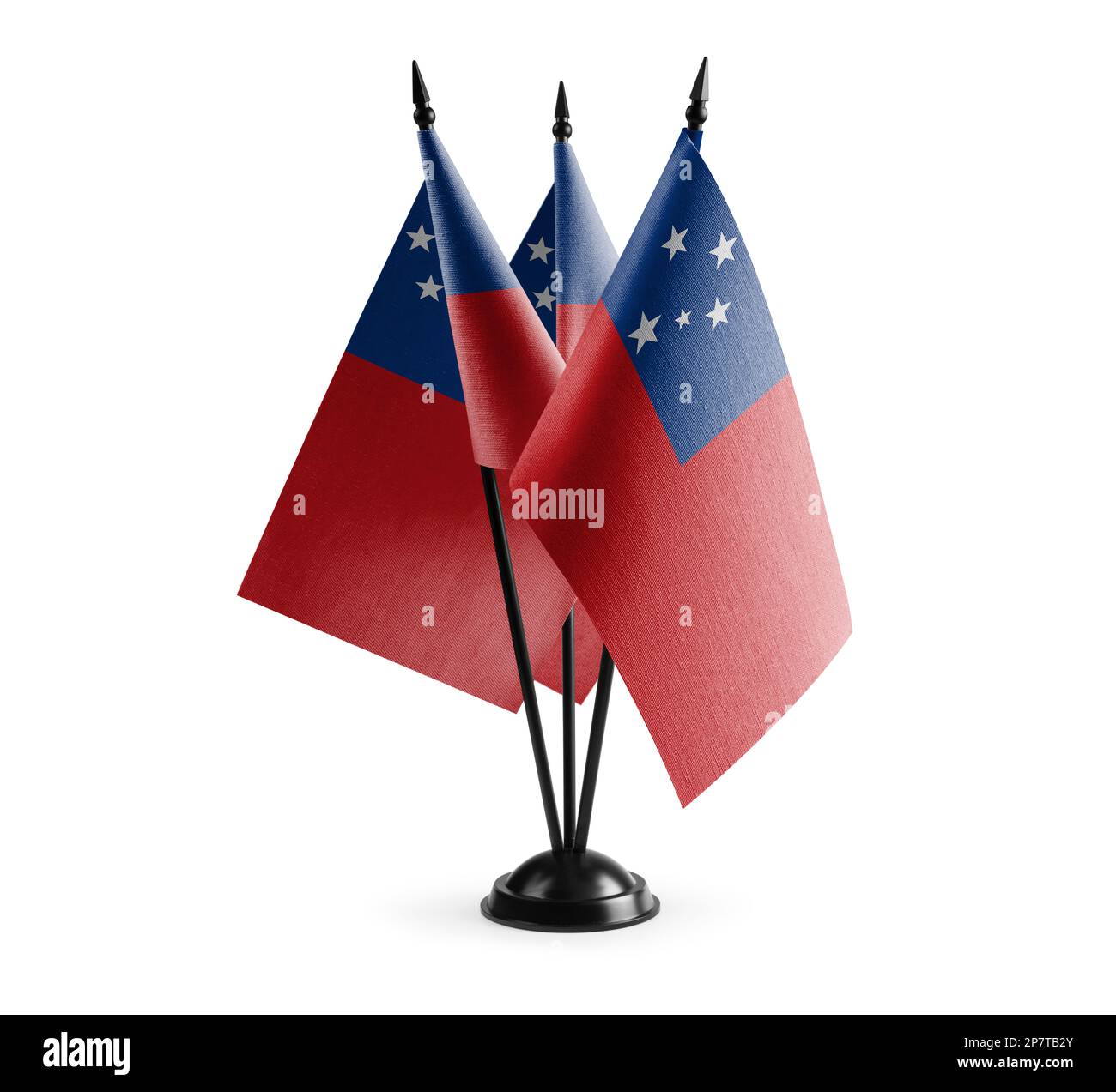 Small national flags of the Samoa on a white background Stock Photo - Alamy