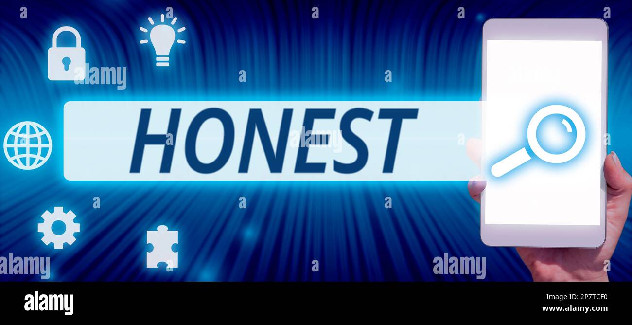 Inspiration showing sign Honest. Internet Concept telling the truth or ...