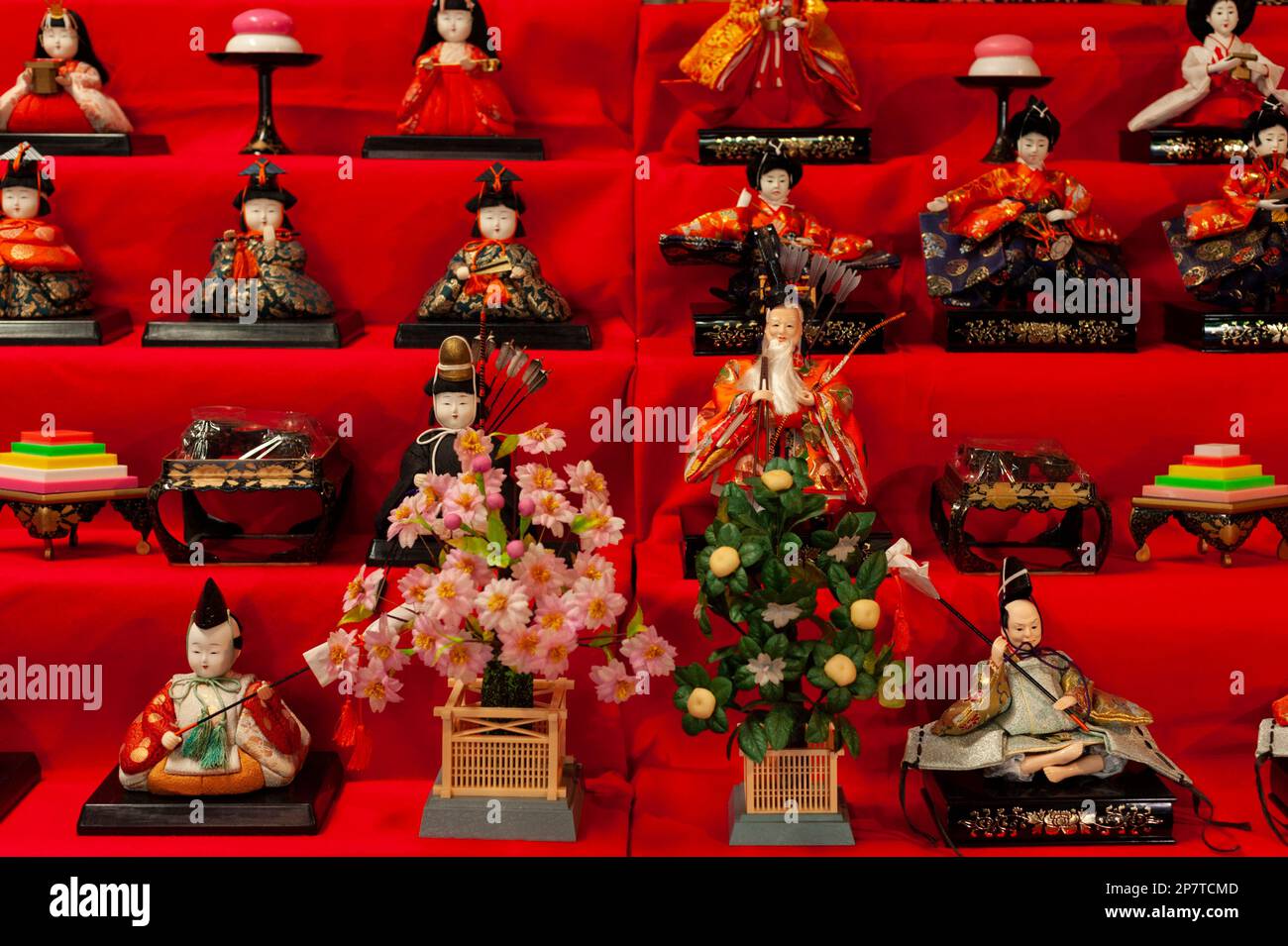Hina doll display on Girl's Day, March 3rd, Japan Stock Photo - Alamy