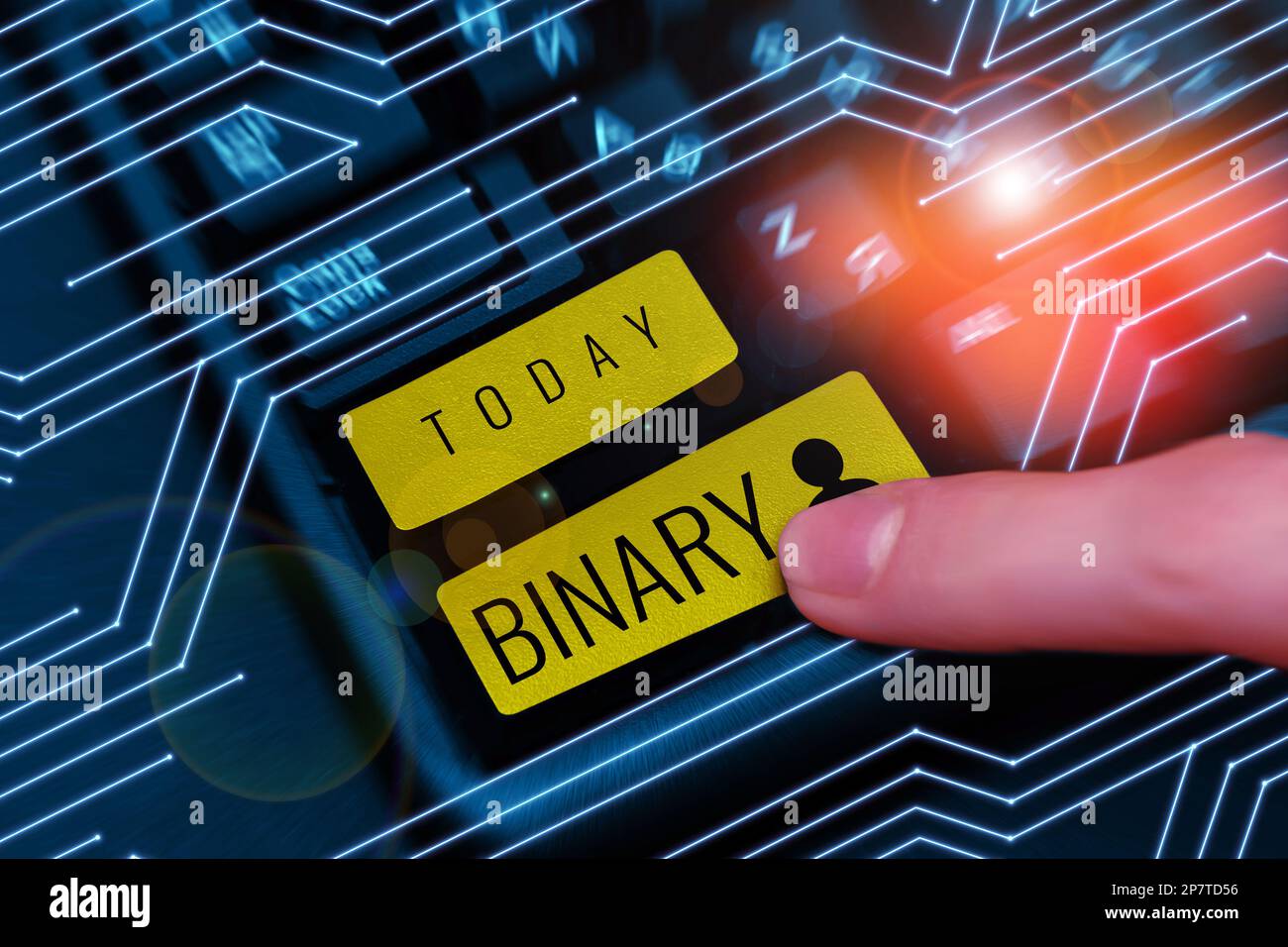 Conceptual display Binary. Business idea relating to using or denoting ...