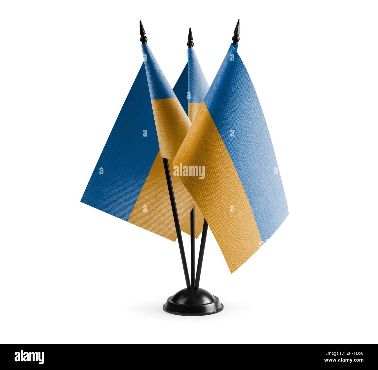 Small national flags of the Ukraine on a white background Stock Photo ...