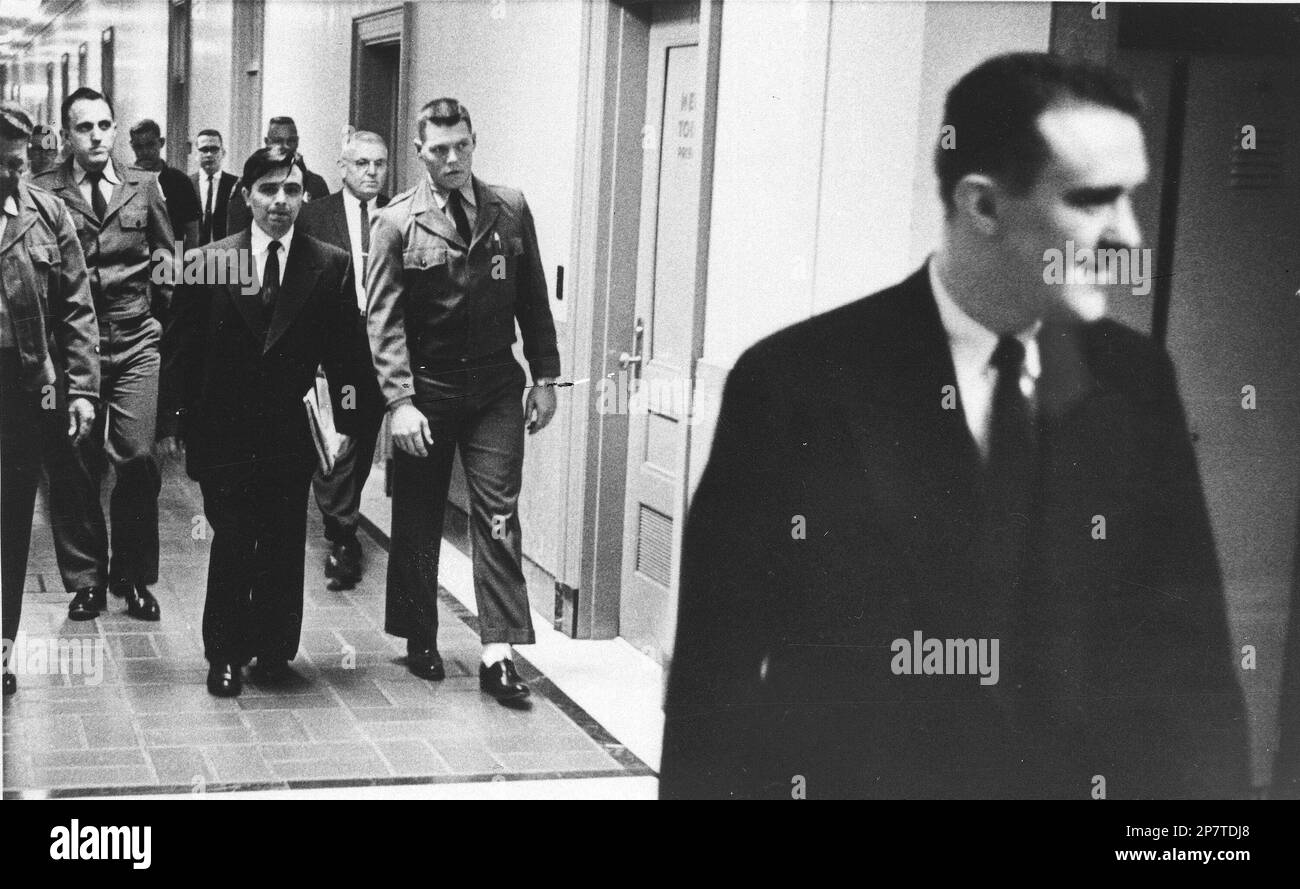In this Oct. 9, 1963 file photo, Richard Eugene Hickock, right, smiles ...