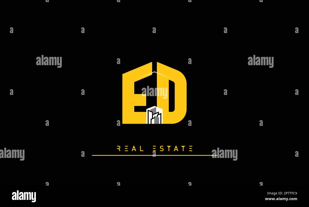 Ed real estate logo hi-res stock photography and images - Alamy