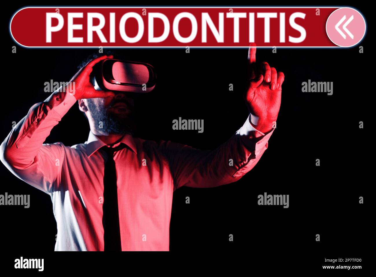 Text sign showing Periodontitis. Business idea Swelling of the tissue ...