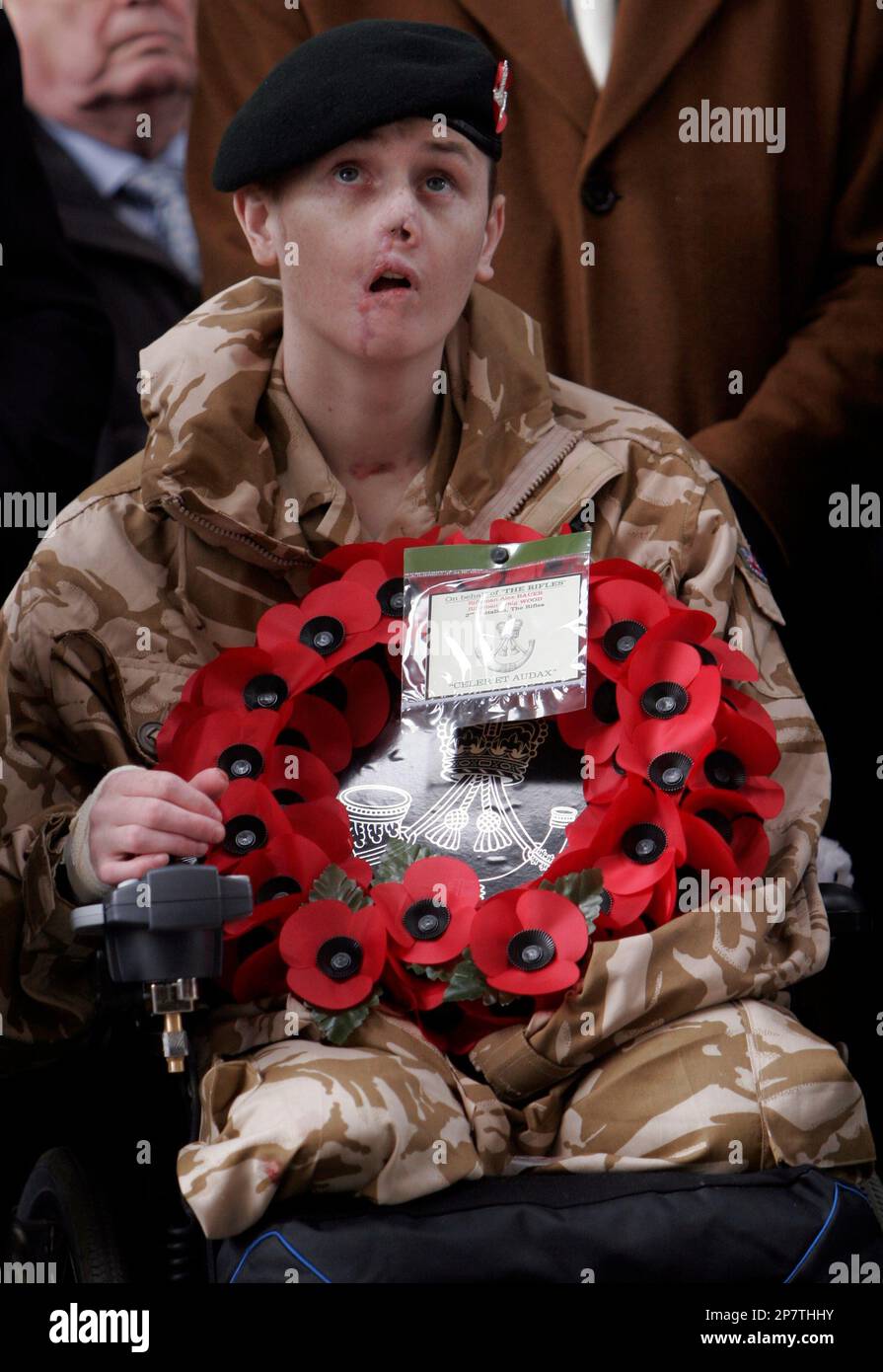 Eighteen year old Rifleman Craig Wood, from Doncaster, United Kingdom ...