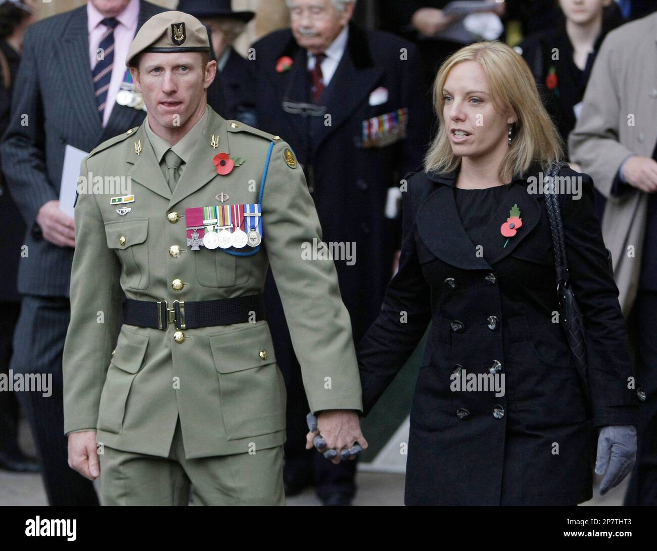 Australian SAS trooper Mark Donaldson ,VC, and his wife Emma leave ...