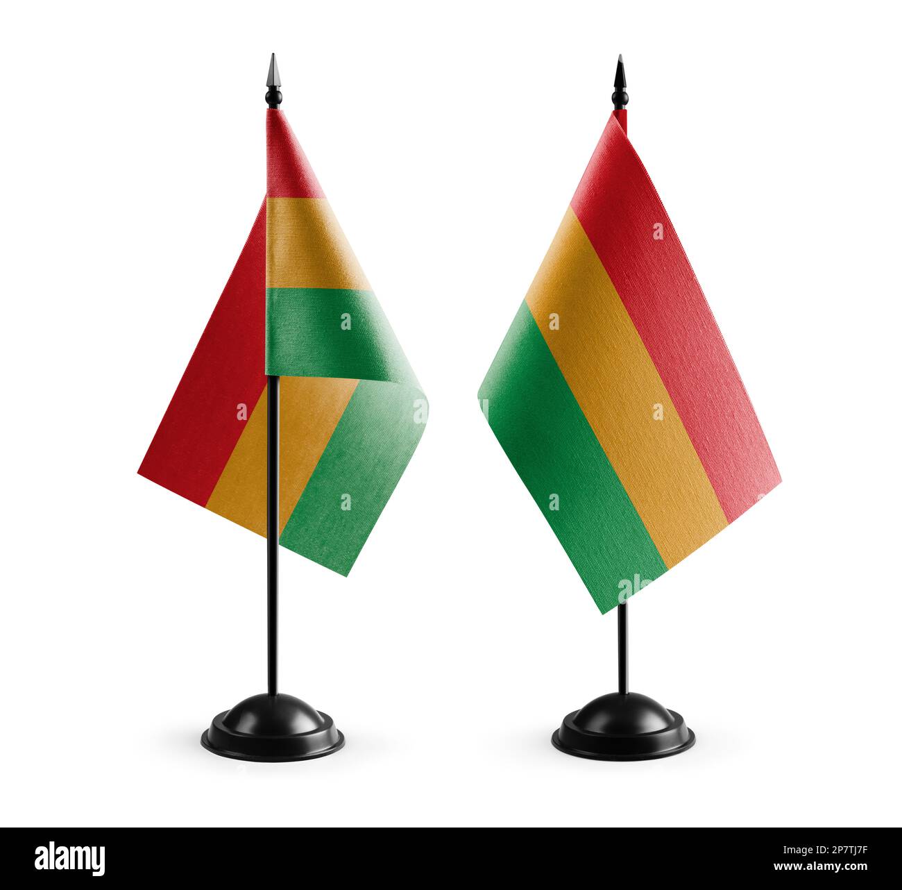 Small national flags of the Bolivia on a white background Stock Photo ...