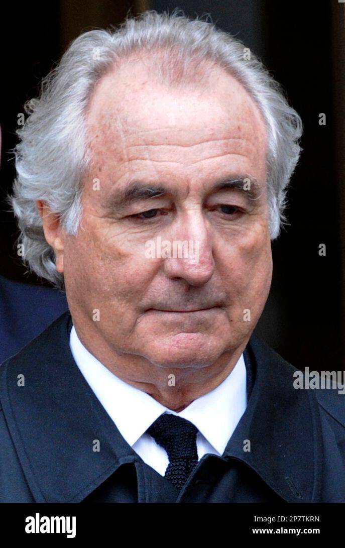 FILE - In this March 10, 2009 file photo, Bernard Madoff exits ...