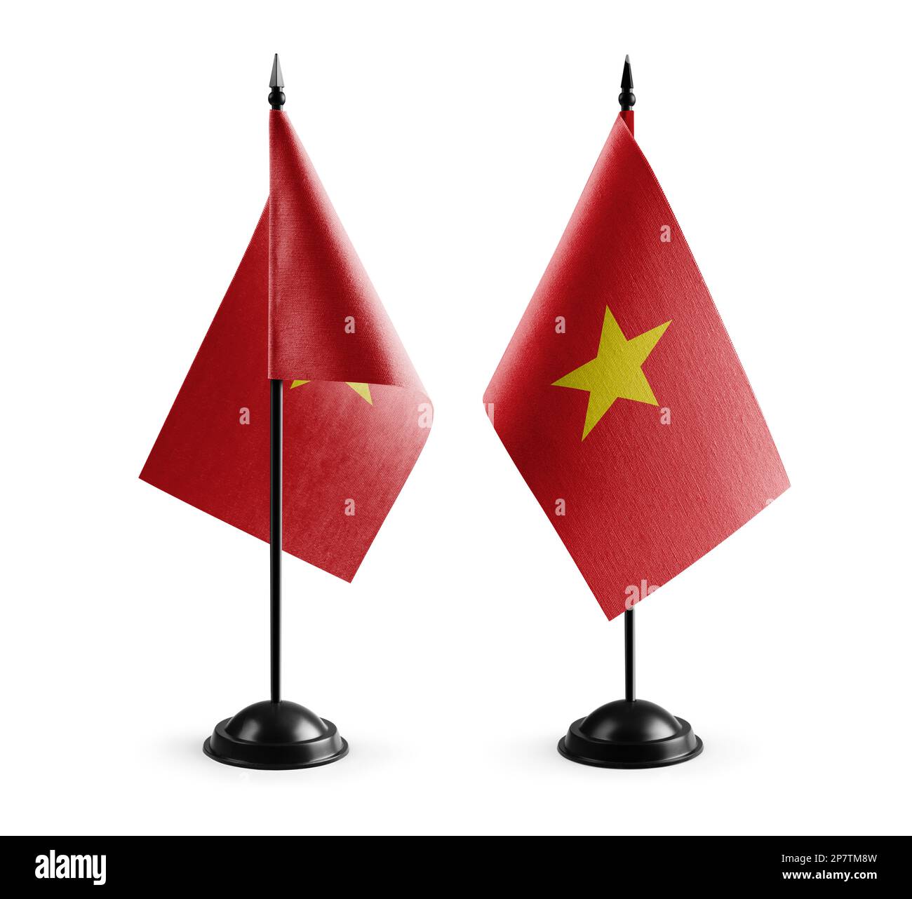 Small national flags of the Vietnam on a white background Stock Photo ...