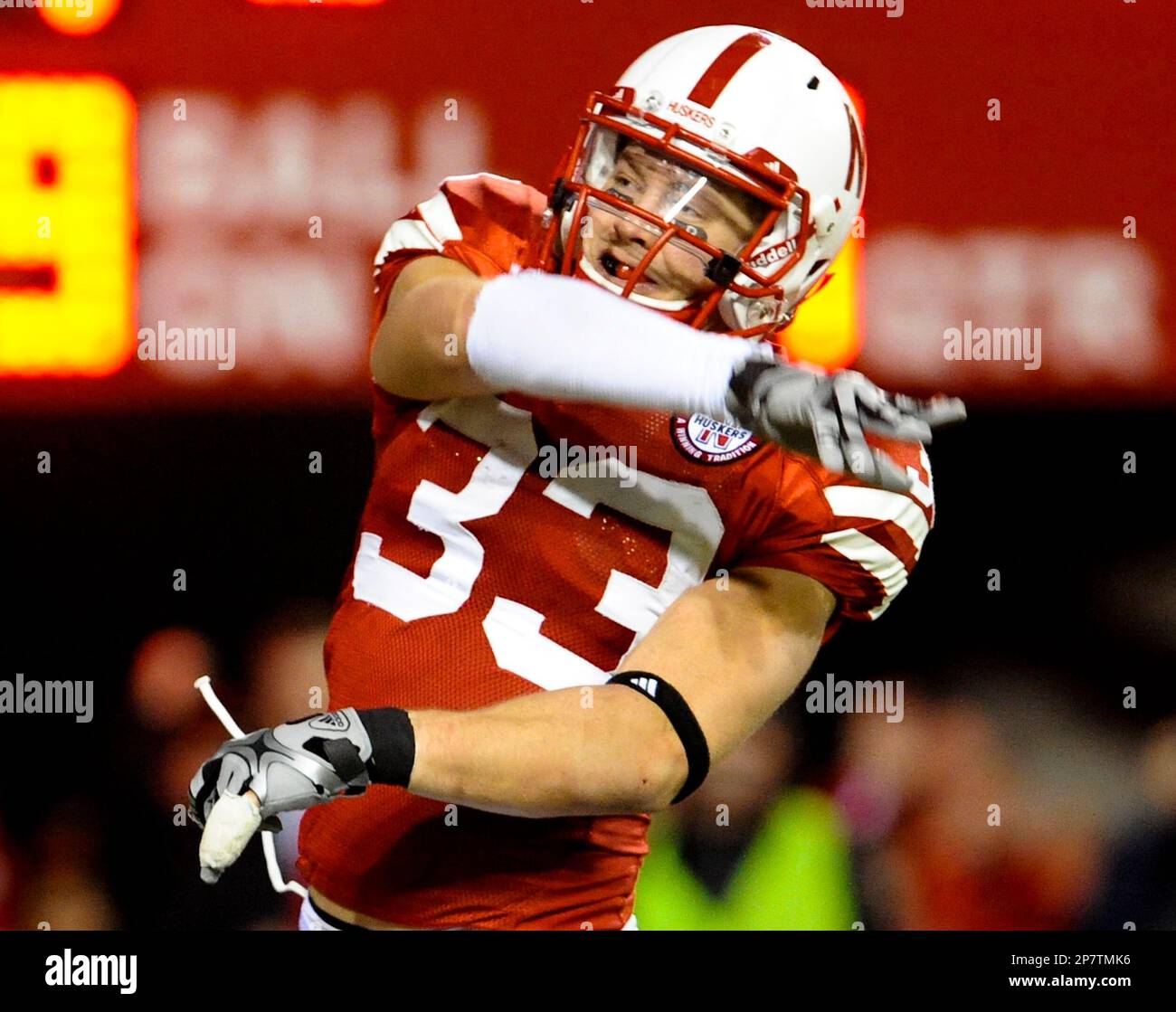 This photo from Nov. 7, 2009, shows Nebraska's Matt O'Hanlon ...