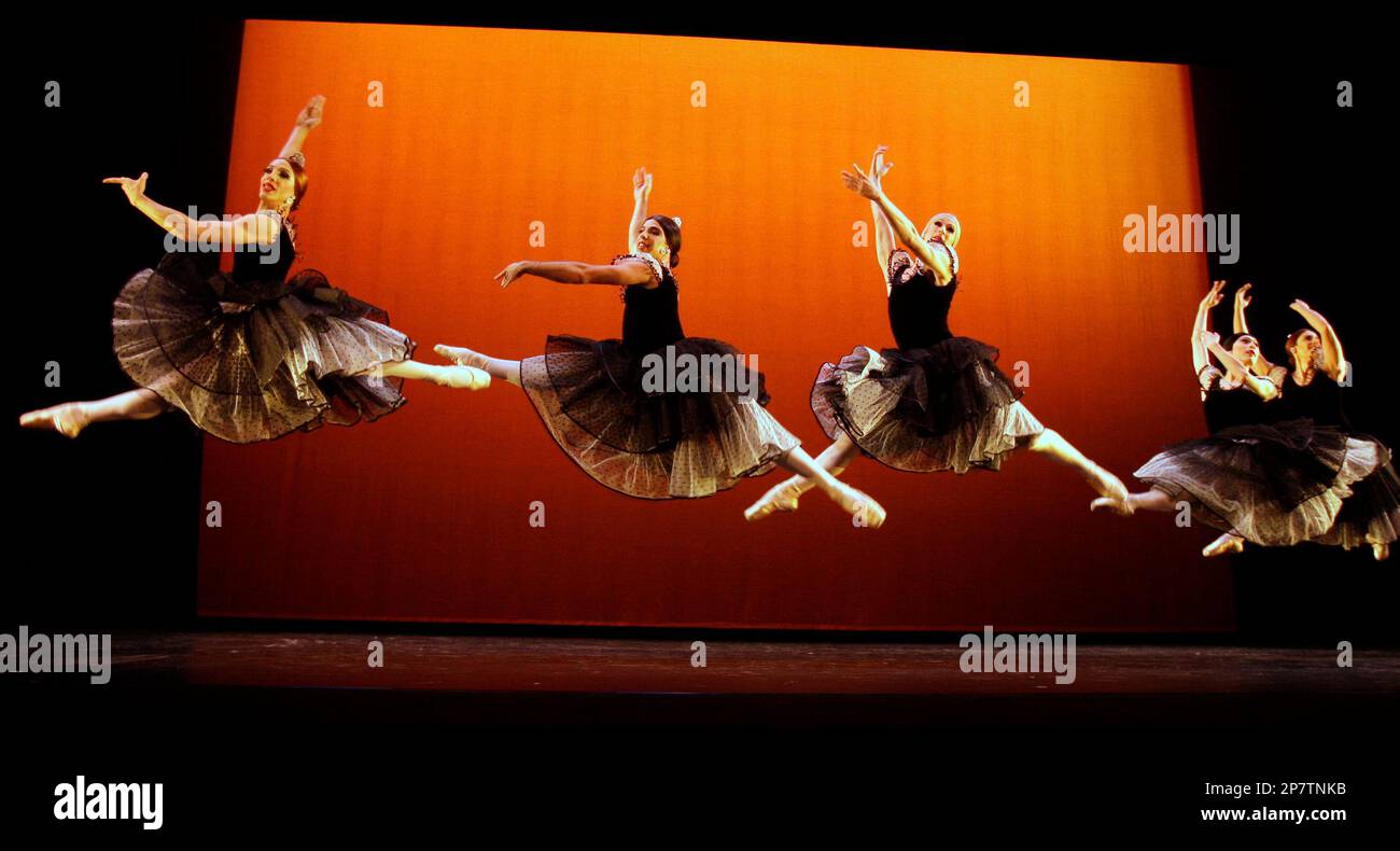 The Trocks, a New York based company of all male ballet dancers perform ...