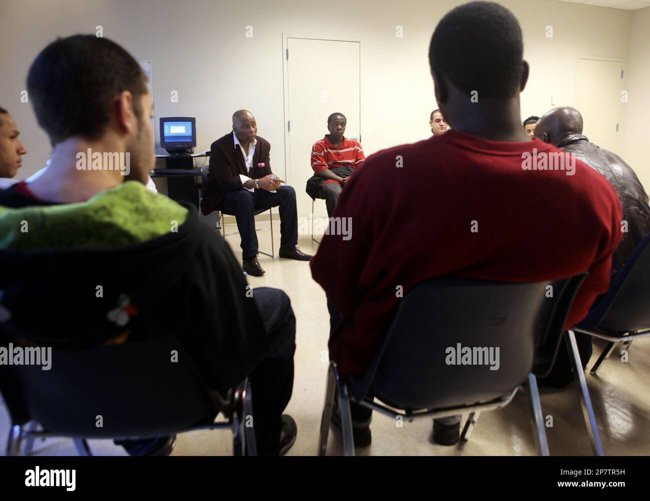 This Oct. 22, 2009 photo shows Garnett Wilson, third from left, leading ...