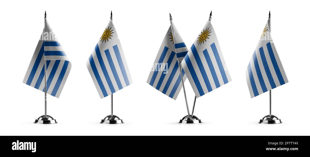 Small national flags uruguay hi-res stock photography and images - Alamy