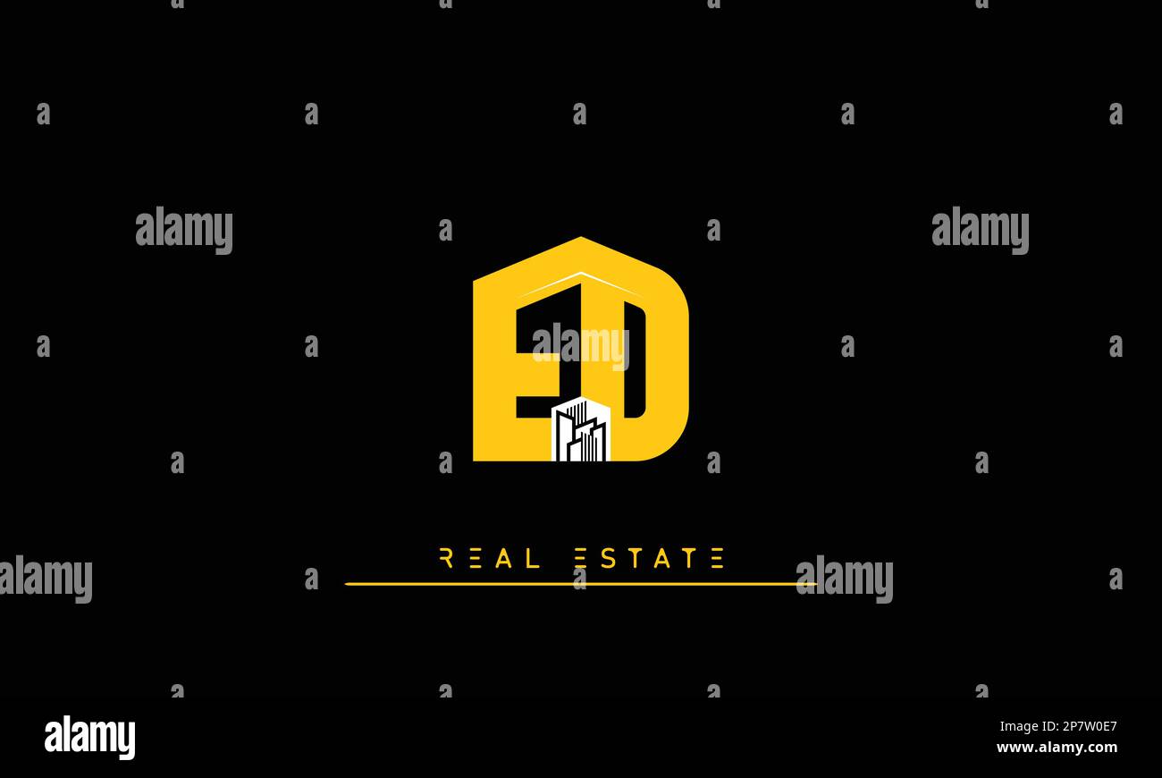 Ed real estate symbol Stock Vector Images - Alamy