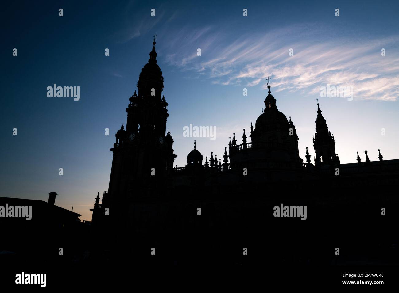 Clock tower (Torre da Berenguela) of Santiago de Compostela Cathedral ...