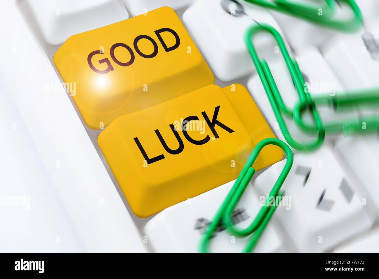 Text showing inspiration Good Luck. Business concept A positive fortune ...
