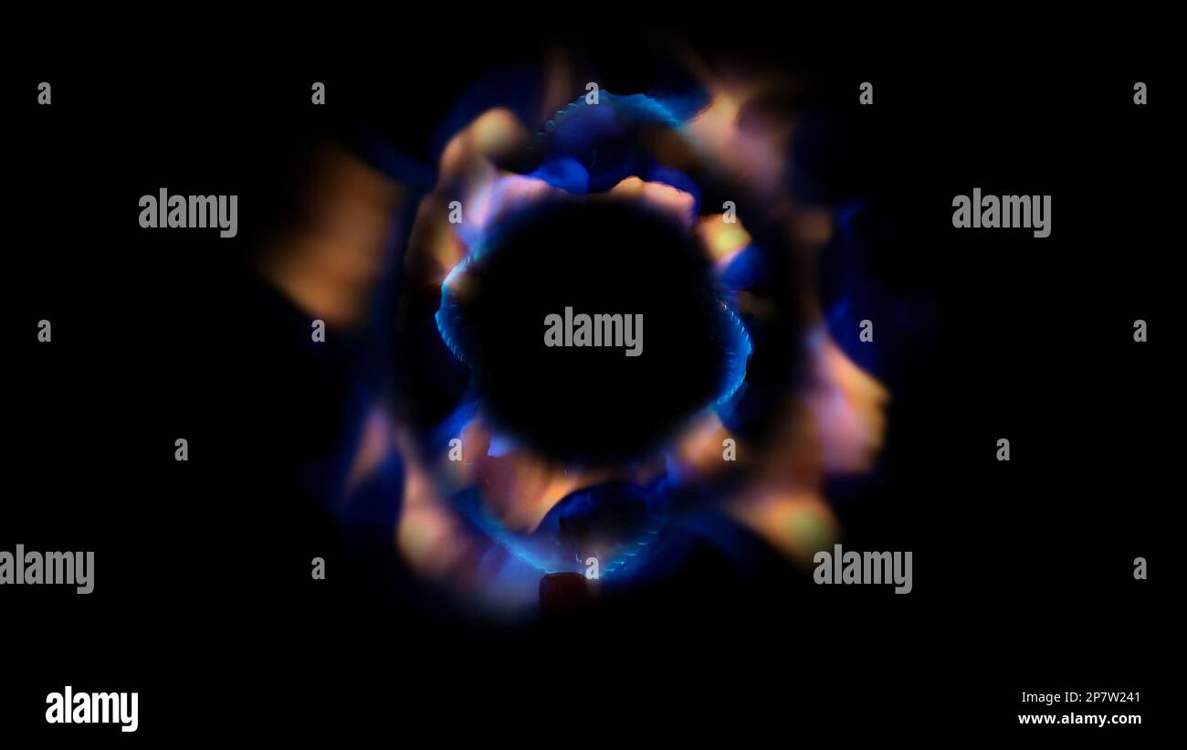 3D rendering of the central composition of energy flows emanating from ...