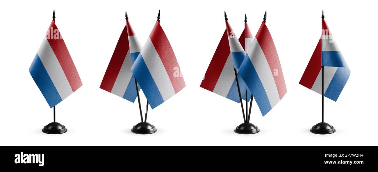 Small national flags of the Netherlands on a white background Stock ...