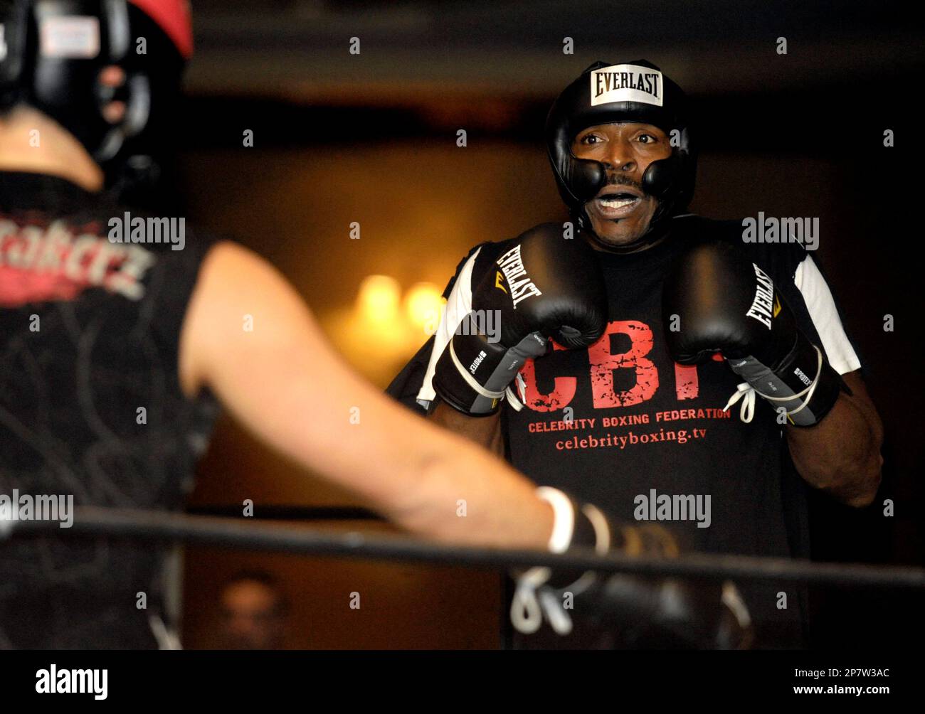 Rodney King, right, faces former basketball player, Derek MacIntosh ...