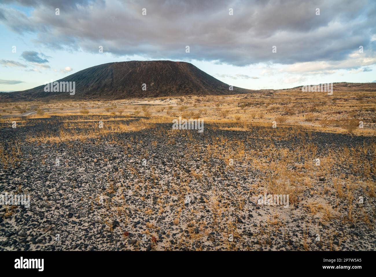 Amboy Crater in South Eastern California Stock Photo - Alamy