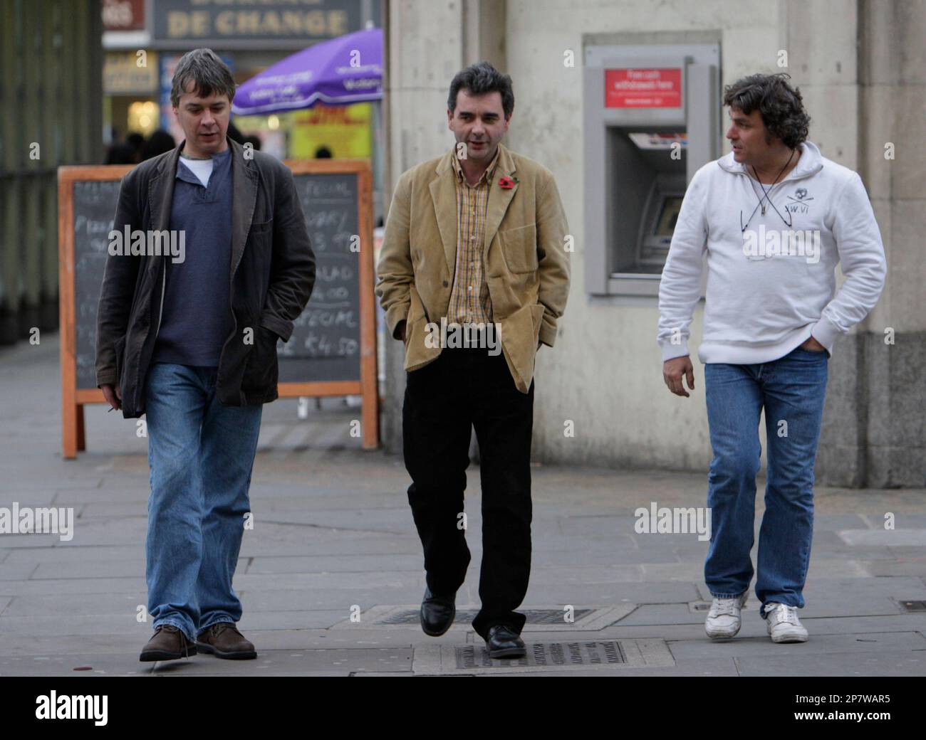 The three Viz magazine cartoonists from left to right, Davey Jones ...