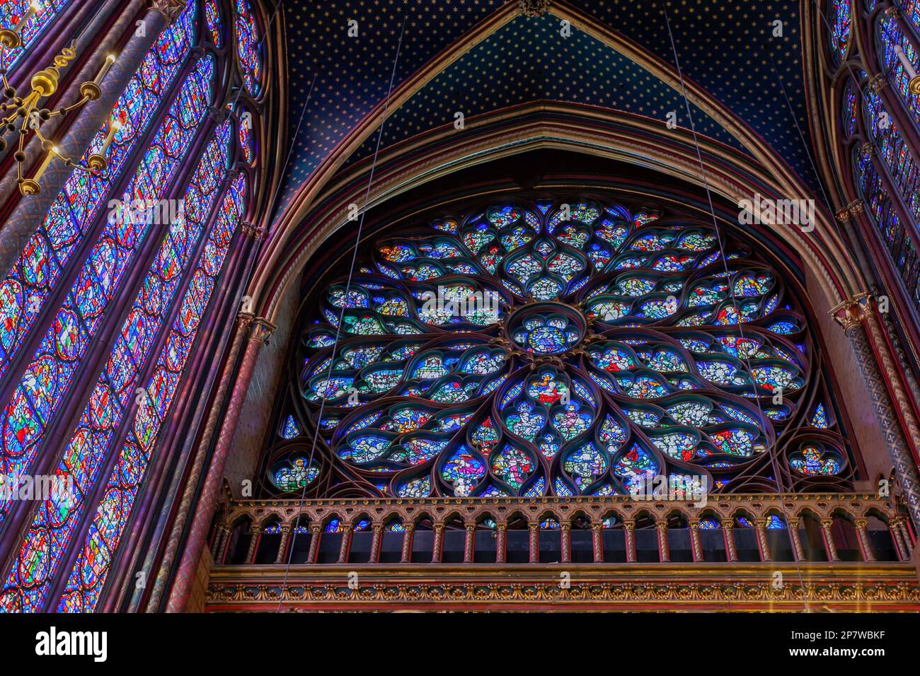 Stained glass. Upper chapel of La Sainte-Chapelle (The Holy Chapel ...