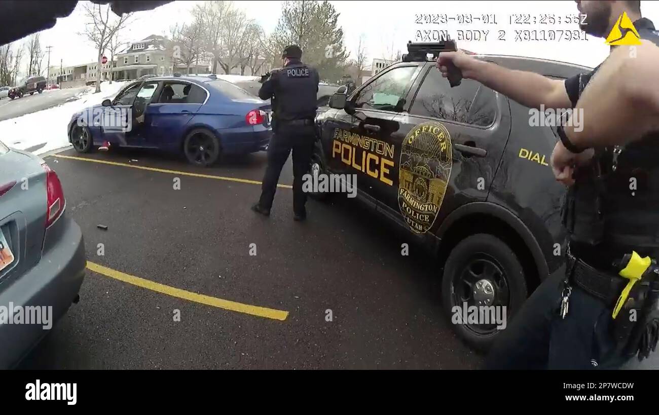 In this image taken from from police body camera video provided by the ...