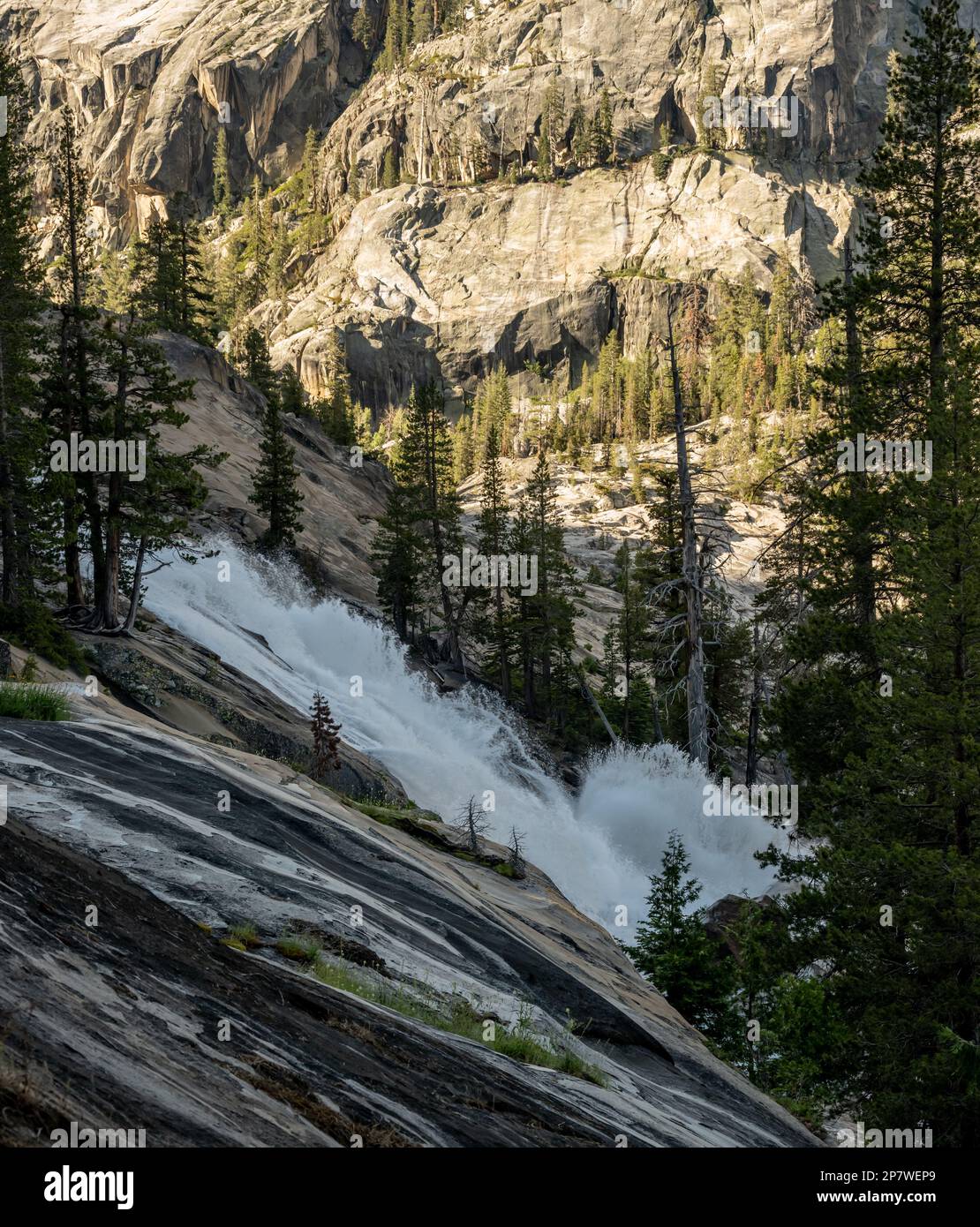 LeConte Falls Drops Quicky As The Tuolumne River Rushes Through The ...